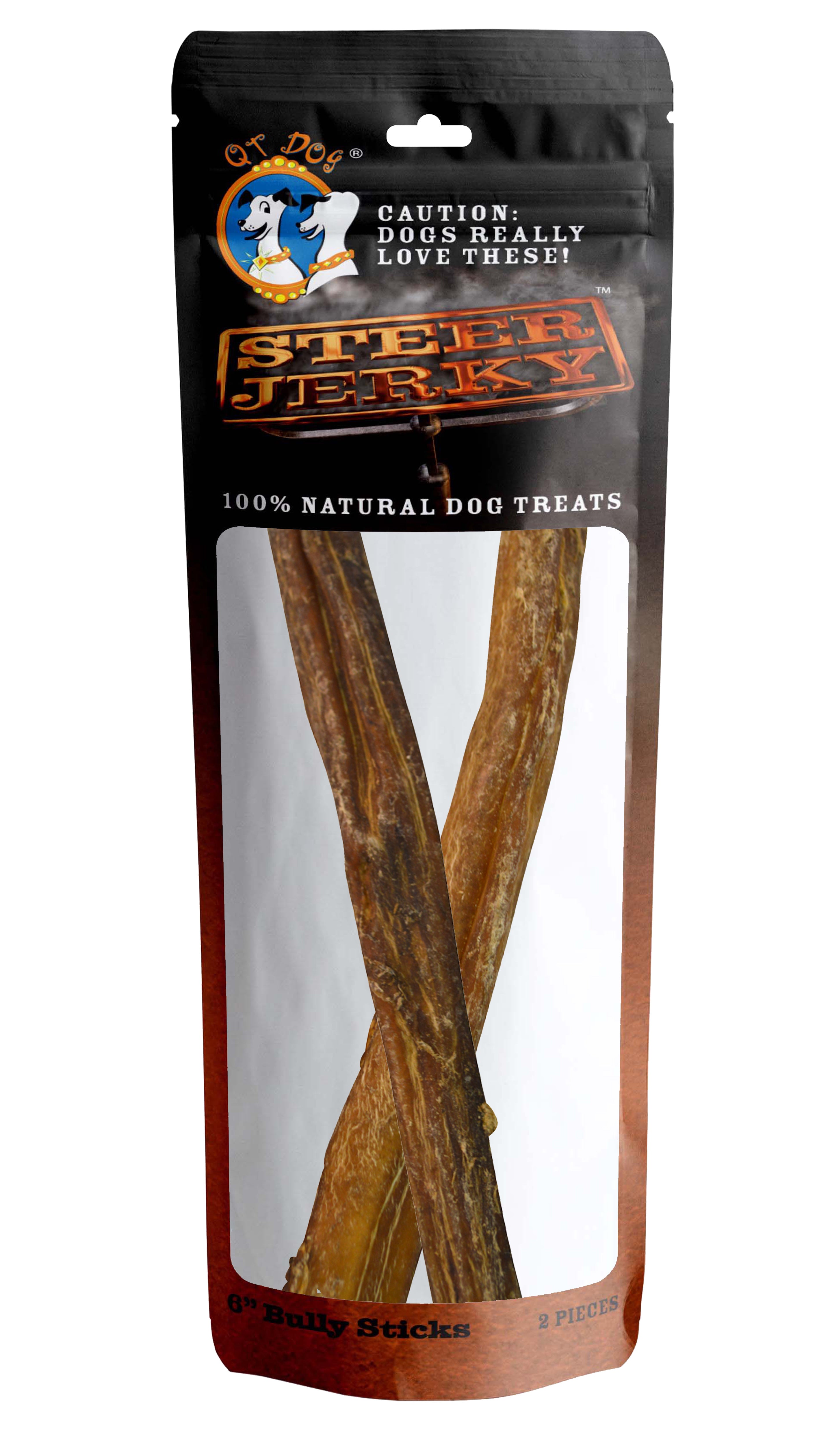 Steer Jerky Water Buffalo Bully Stick – QT Dog ~ Quality Pet Products