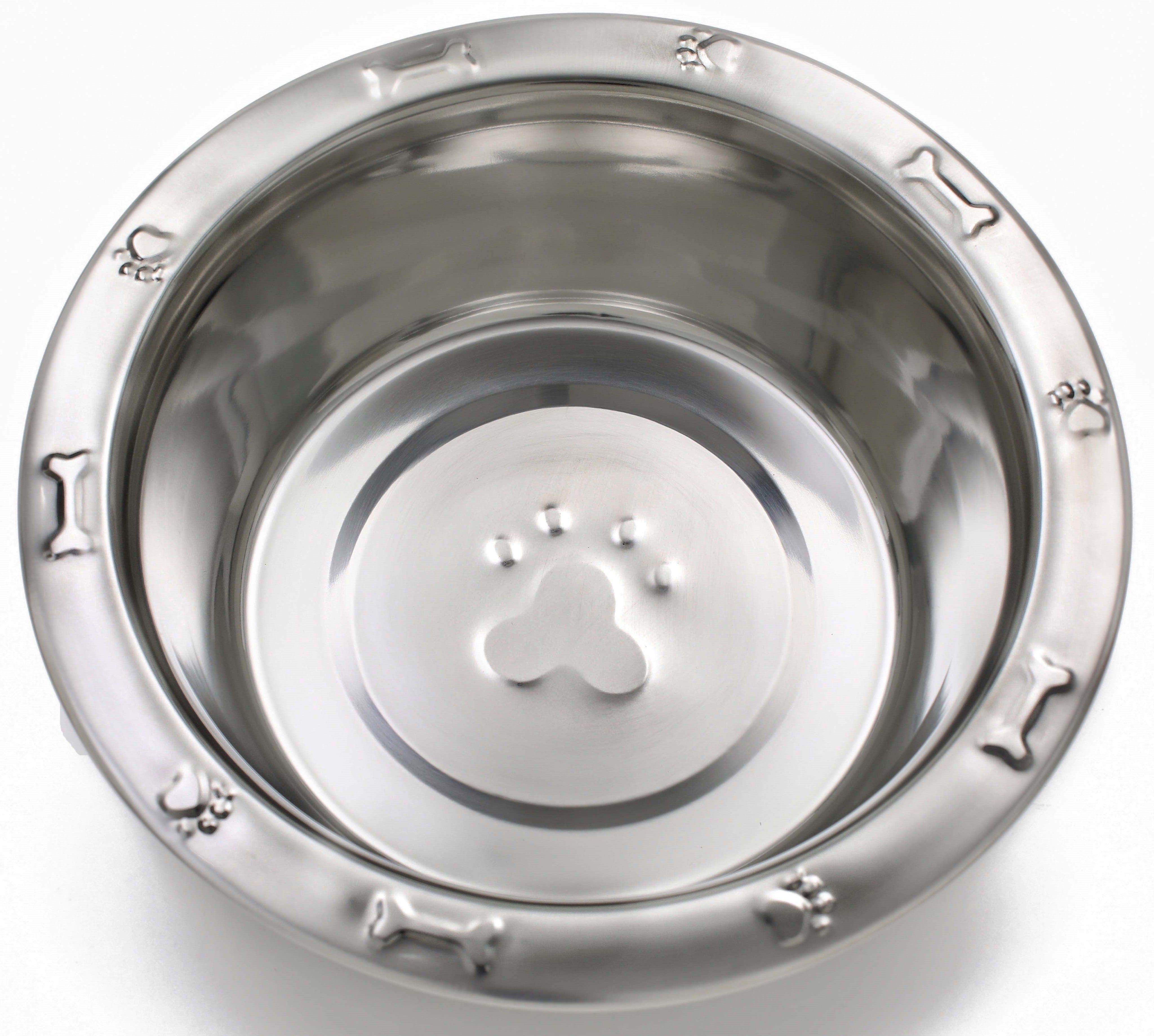 Embossed Stainless Steel Brake-fast slow feed bowl for feeders – BRAKE ...
